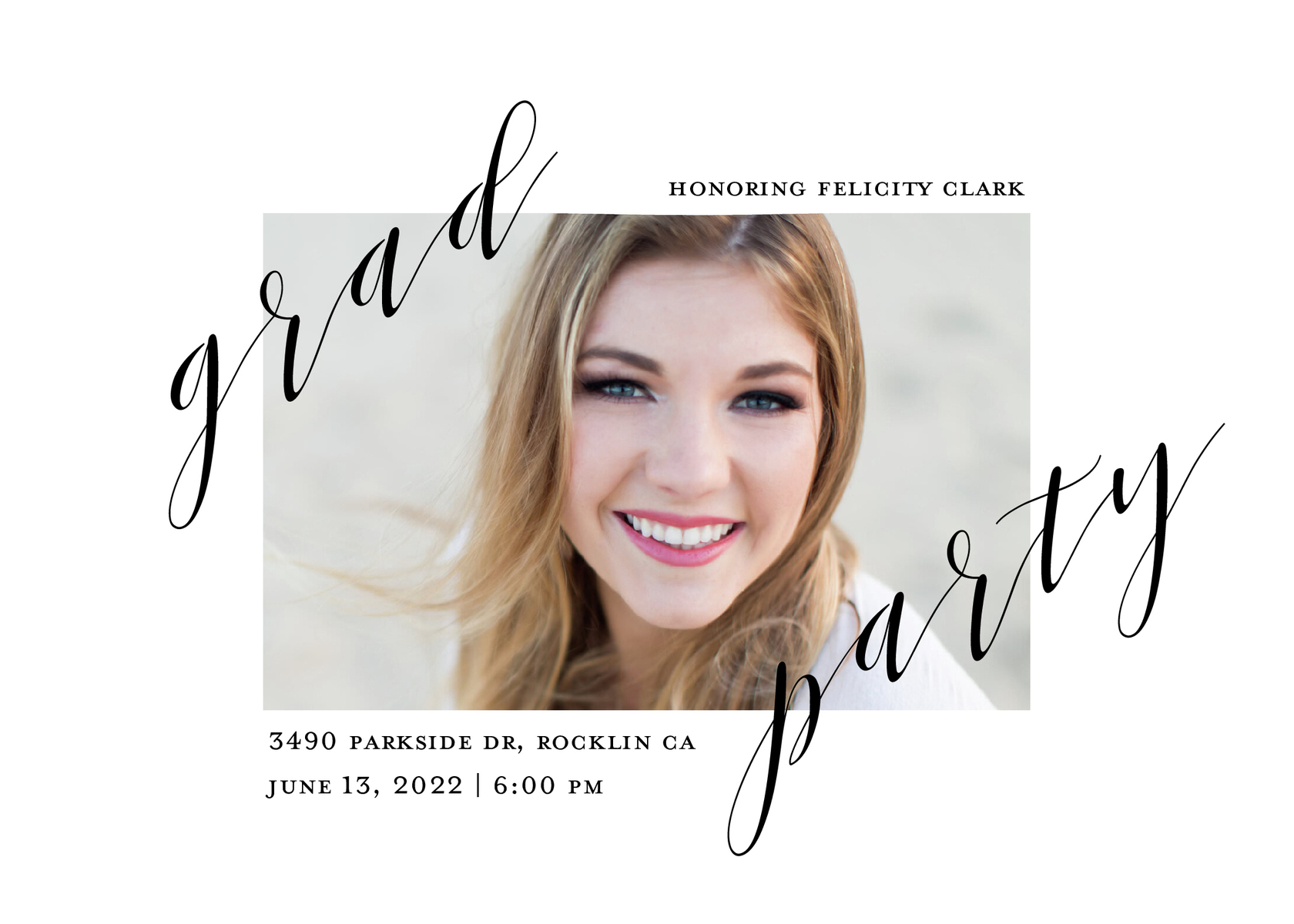 Script Graduation Party - Graduation Invitations