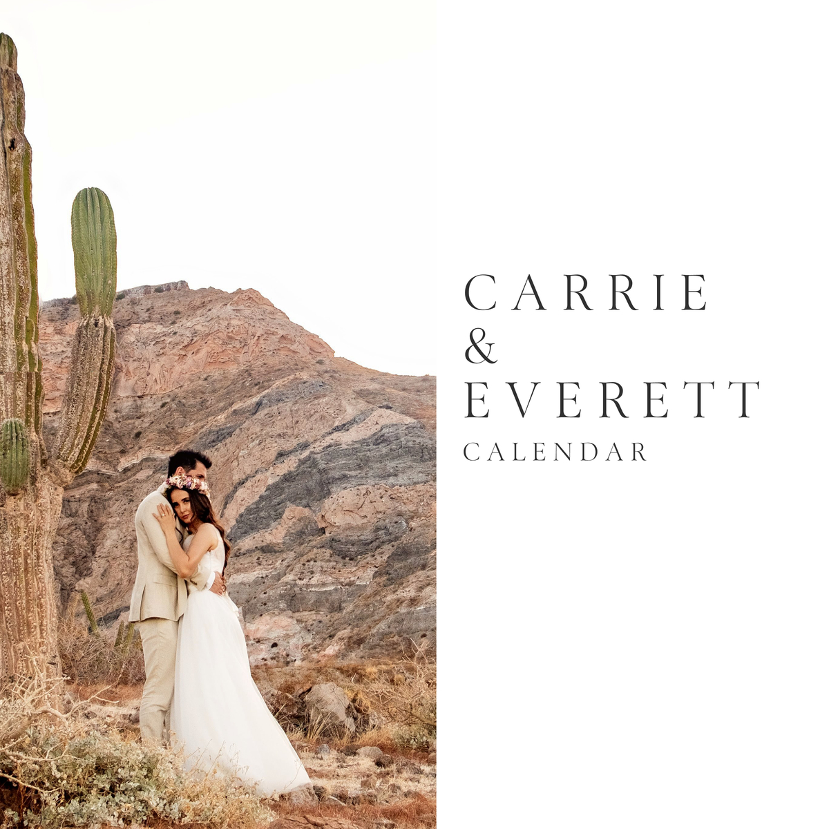 Bold Modern Wedding Calendar - Custom Calendars