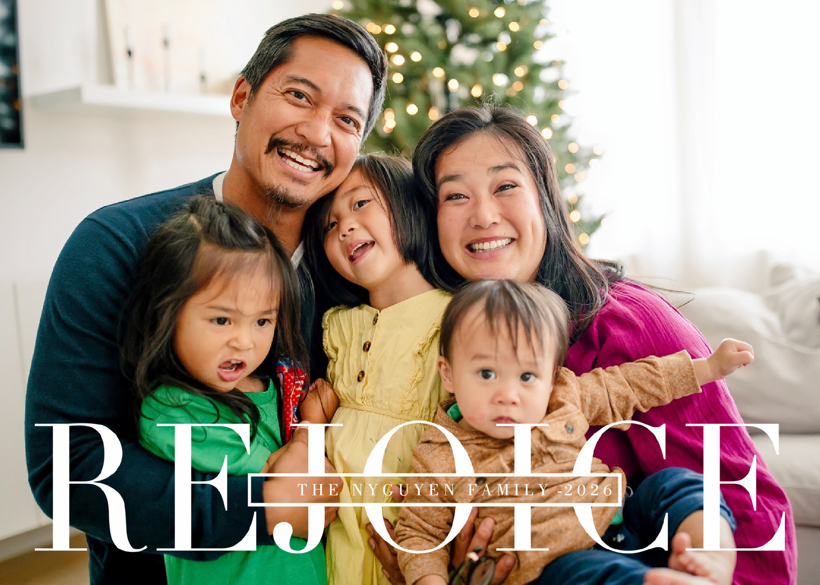 Rejoice Full Photo - Christmas Cards