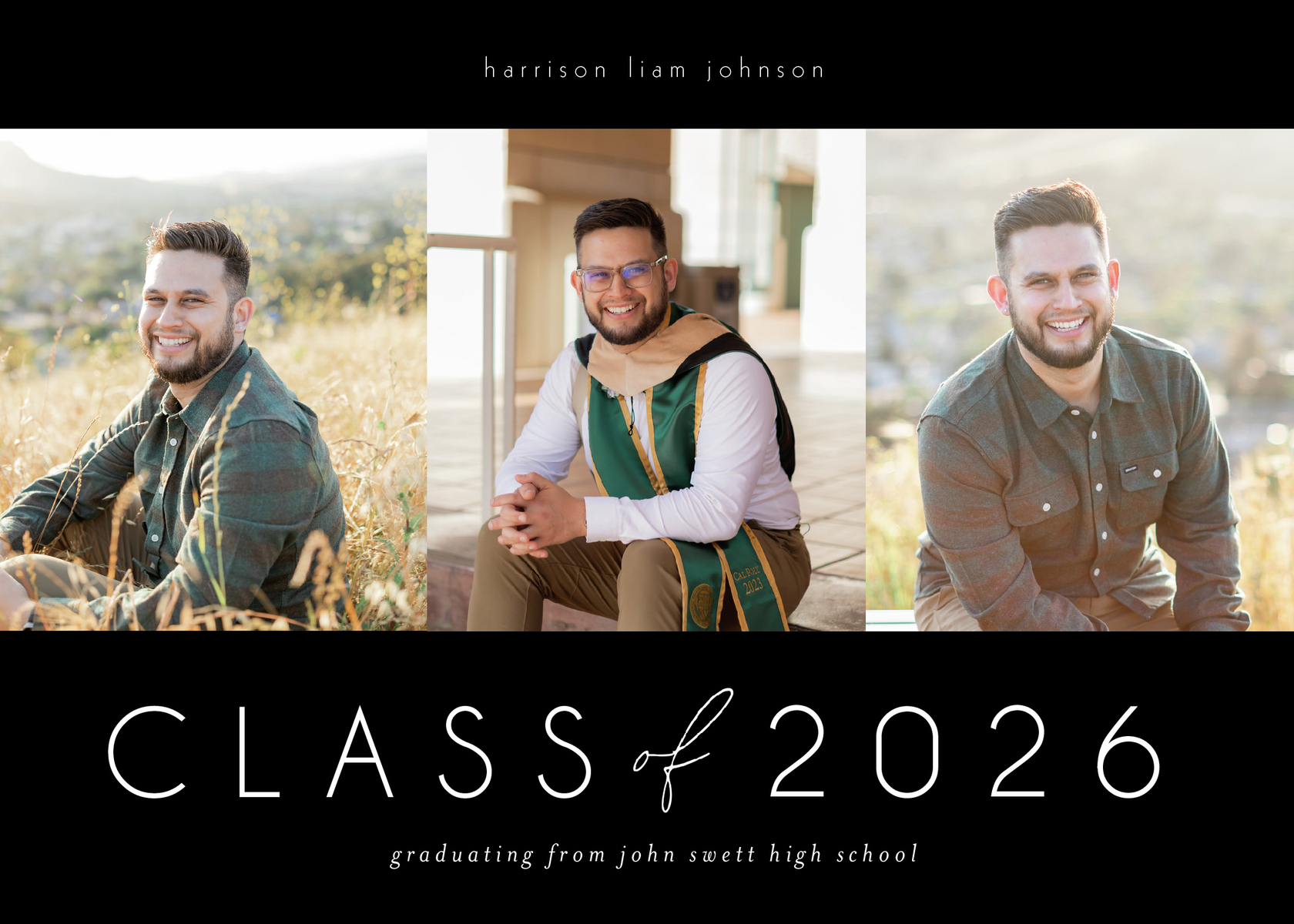 Graduating Class of Trio - Graduation Announcements