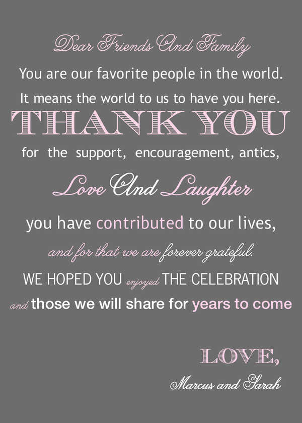 Sincere Thank You - Wedding Thank You Cards