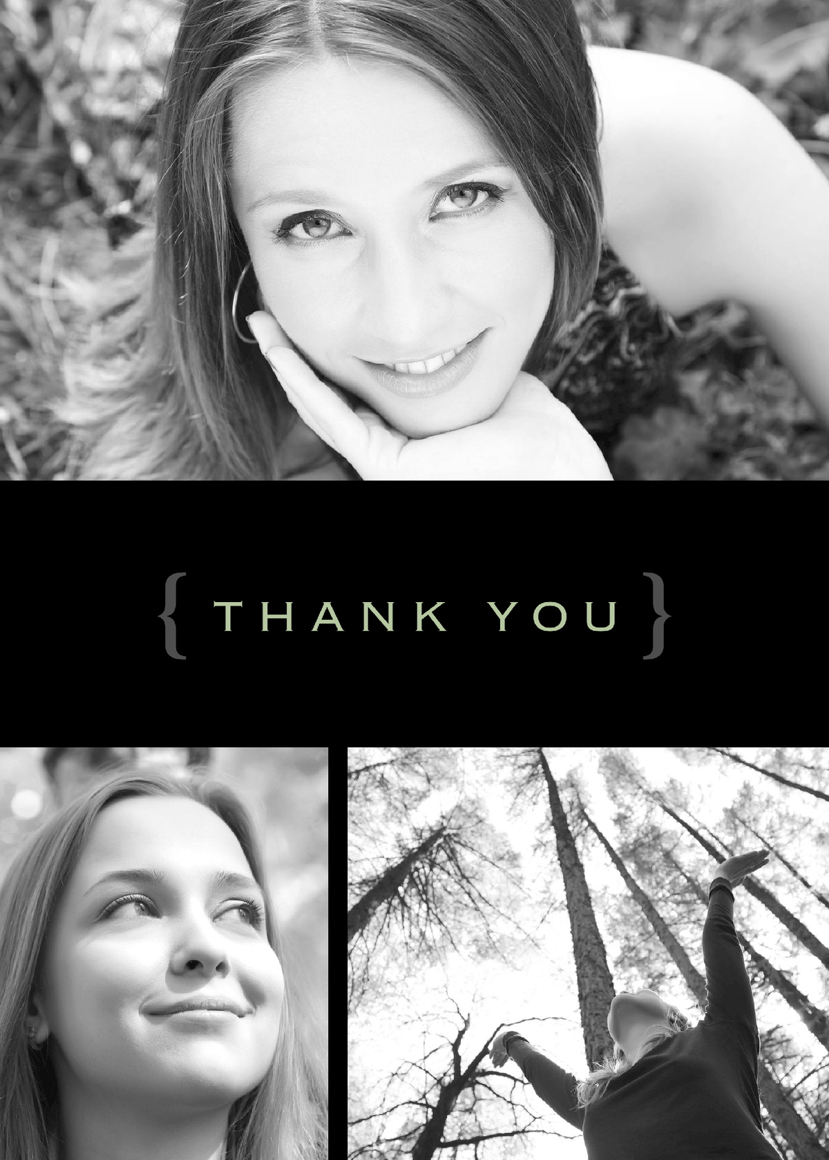 Modern Thank You Photo Collage - Thank You Greeting Cards